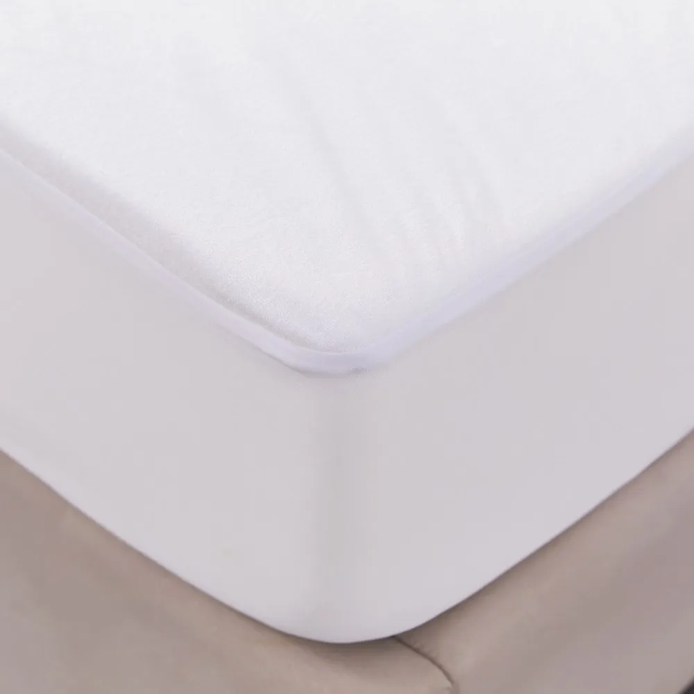 Waterproof Mattress Protector Terry Cotton Mattress Cover Fitted Sheet ... Waterproof Mattress Protector Terry Cotton Mattress Cover Fitted Sheet ...