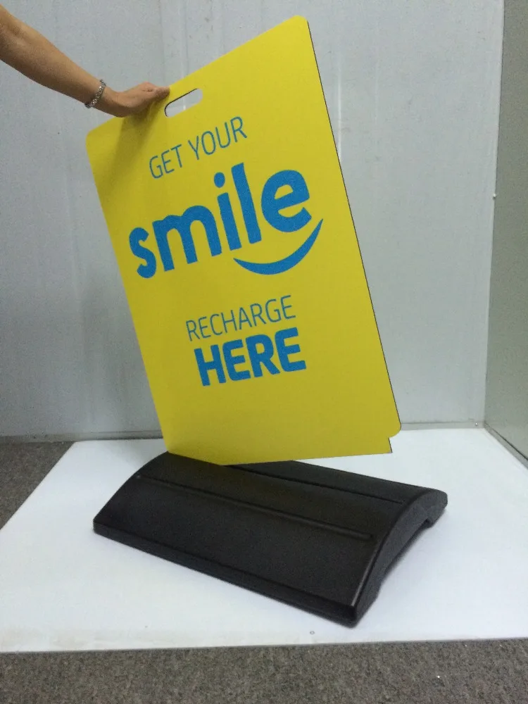 Dual-sided ACM Plastic and ABS Board Advertising Poster Stand