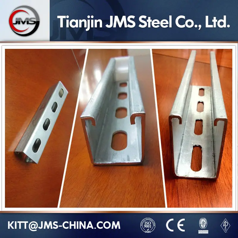 C Type Channel Steel Metal Strut Channel Unistrut - Buy Manufacturer ...