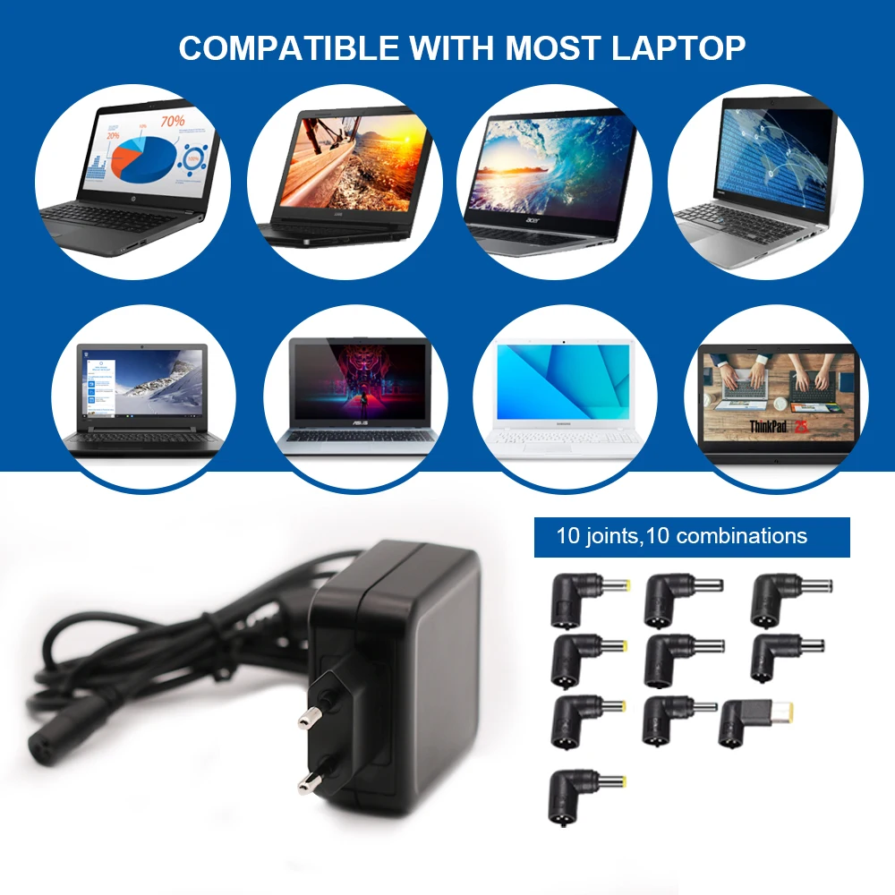 Newest 45w Portable Wall-mount Power Universal Laptop Adapter - Buy ...
