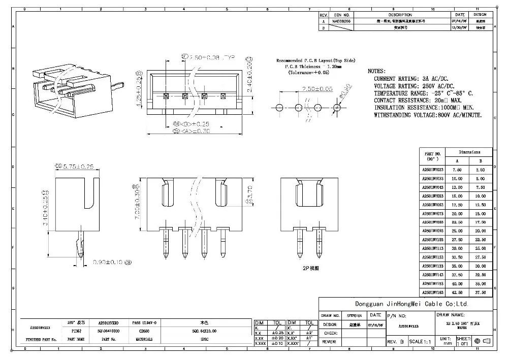 Hxh 2 Pin 2.54 Connector - Buy Hxh 2 Pin 2.54 Connector,2.54 Pitch ...
