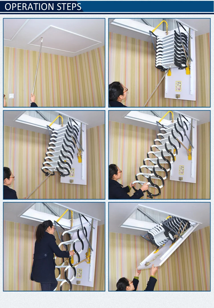 Outdoor Easy Folding Steps Ladder Safety Step Ladders With Handrail ...