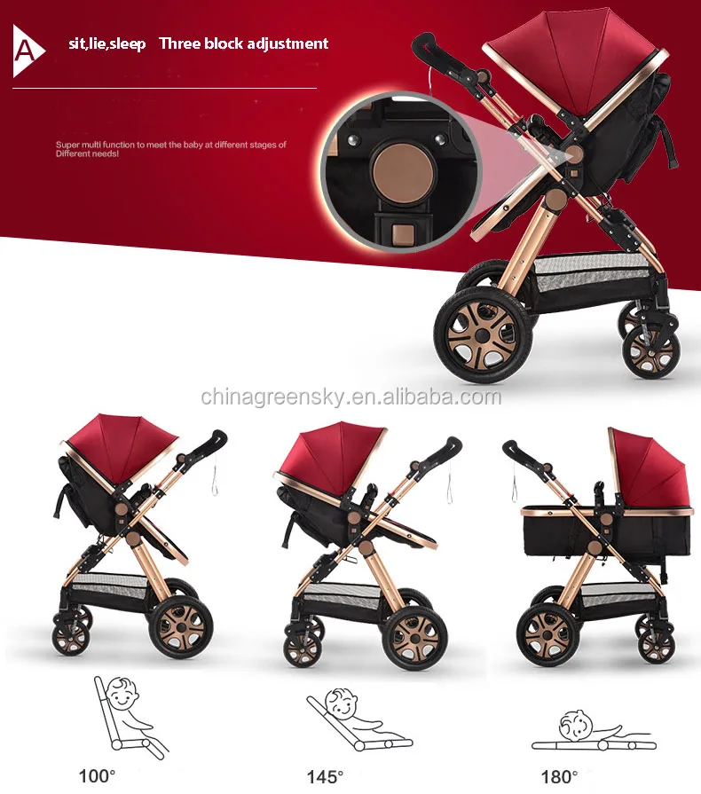 Chinese Stroller Baby 3 In 1 Baby Carriage With Max Seat Baby Stroller ...