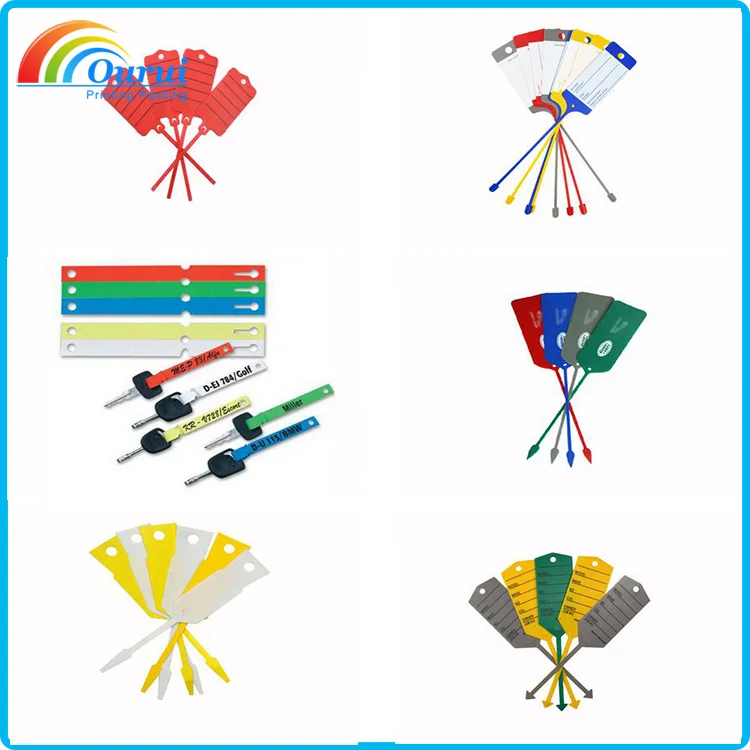 Custom Plastic Key Tag With Writable Removable Label - Buy Plastic Key ...