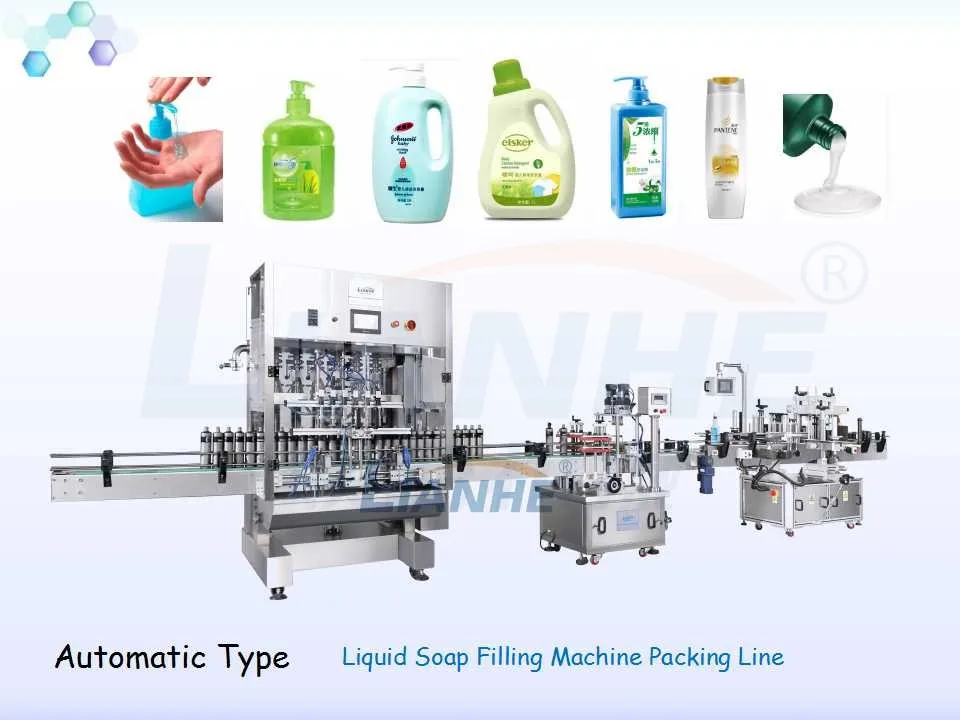 Filling Capping Labeling Machine Liquid Laundry Detergent Production ...