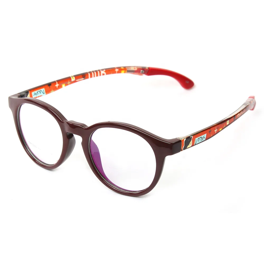 Baby Spectacles Frames Cartoon Printed Black Tr90 Kids Optical Frames ...