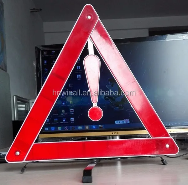Road Safety Vehicle Reflecting Warning Accessories Triangle With Iron ...