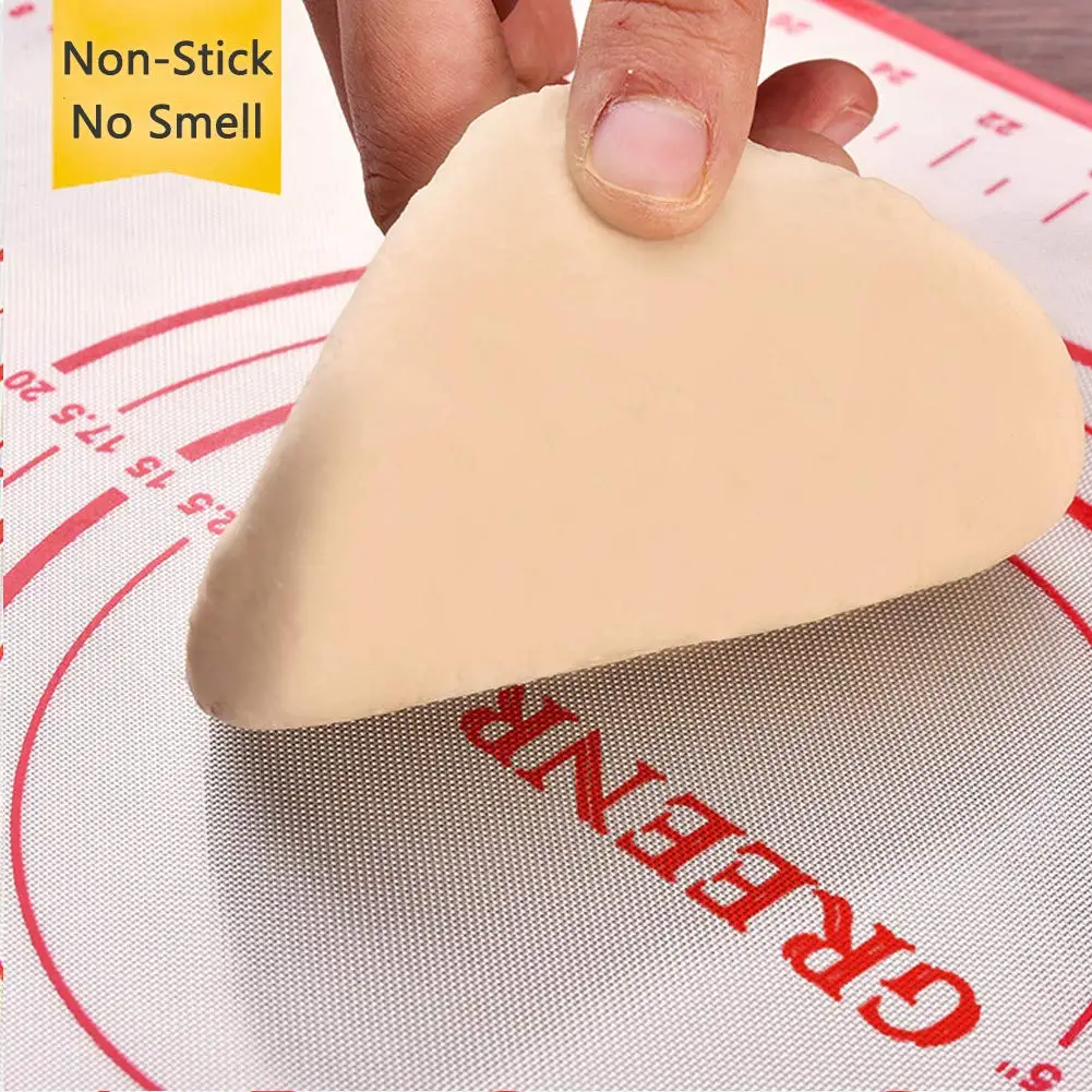 Folding Platinum Silicone Baking Pad With Measurements Premium Non ...