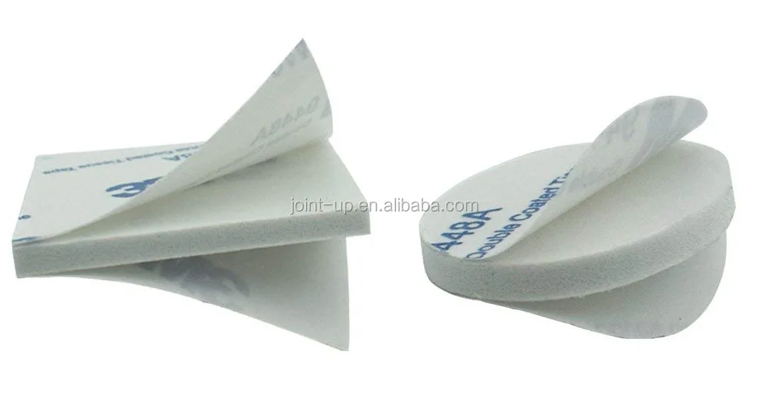 100 Pcs Square Round Double Sided Self Adhesive Sticky Tape Foam Pad ...