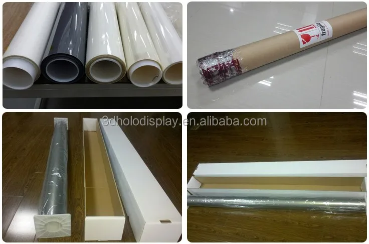 South Korea Transparent Holo Rear Projection Screen Film For Shop ...