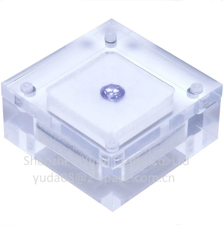 Clear Magnetic Acrylic Diamond Case Display Jewellery Store - Buy ...
