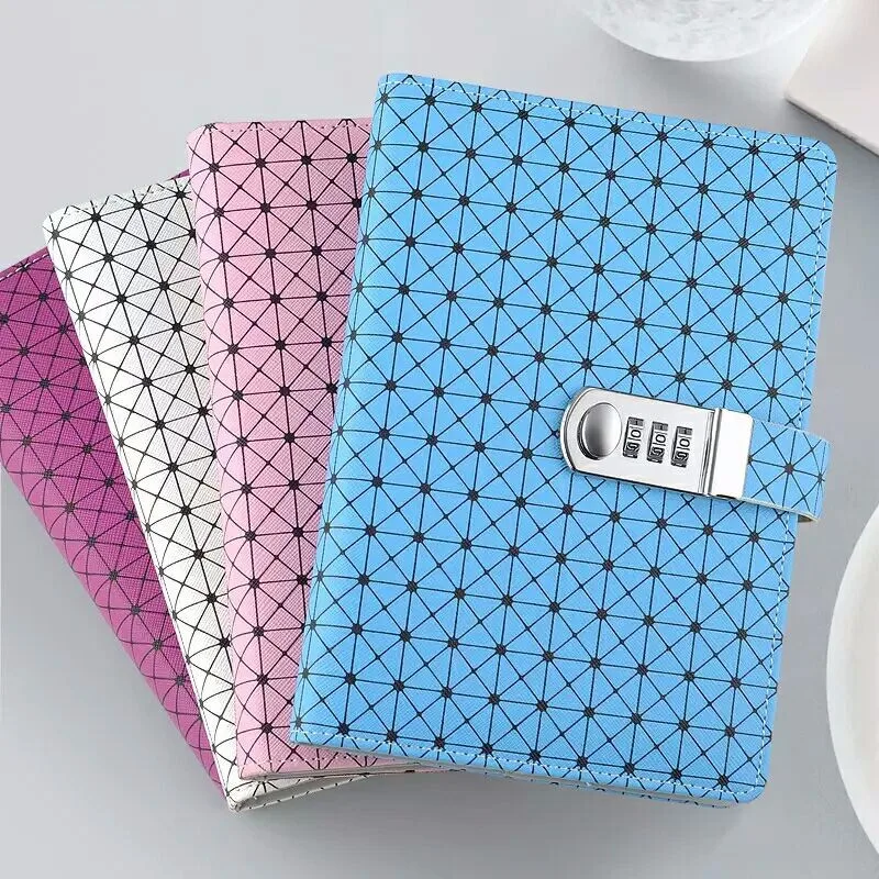 Cute Dairy Lock Nootebook With Metal Lock Organizer Diary Planner ...