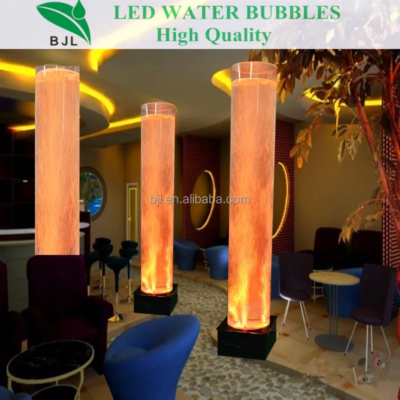 Colonnes décoration à la maison, couleur lumière colonne à bulles de l ...