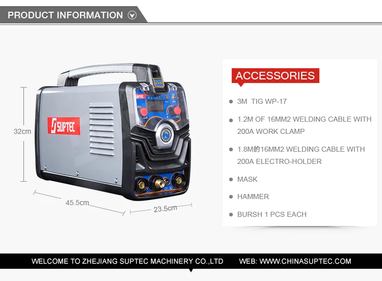 Best brass acdc tig welder argon arc 200 mosfet inverter welding ...