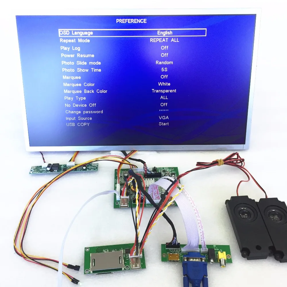 High Performance HDM Lvds Controller M185BGE-L23 18.5" LCD Screen