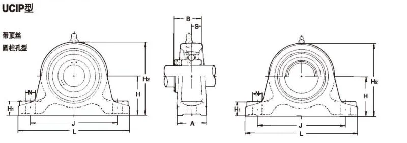 UCP Pillow Block Bearing Unit Ucpk218 Ucpk 218 Bearing Housing Pk218 ...