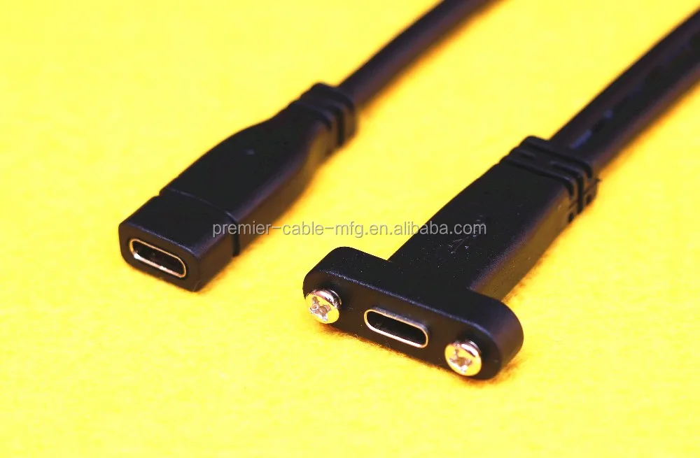 Usb 3.1 Panel-mount C To Type C Extension - Buy Usb 3.1 Panel-mount C ...