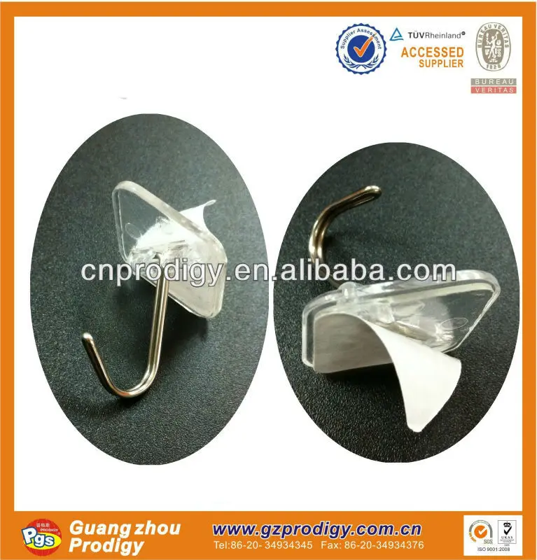 Self-adhesive Daily Use Plastic Cable Hook Hang Clip Free Hanging Hook ...