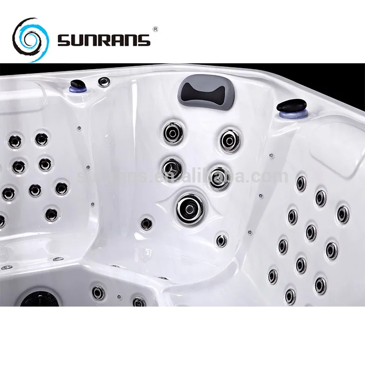 Sunrans 8 Seater Outdoor Hot Tub With Lounger - Luxury Balboa Spa ...