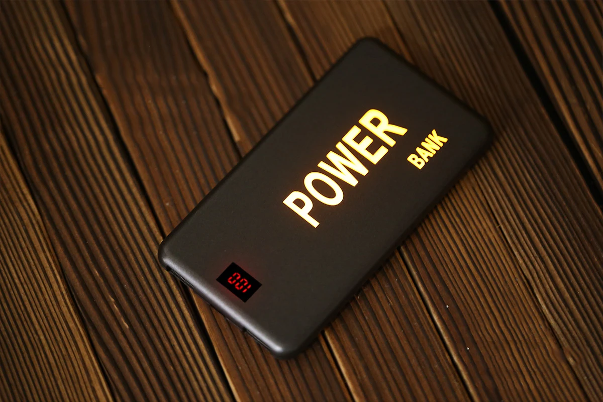 New Design Custom Led Logo Power Bank 5000/10000mah Smart Power Bank ...