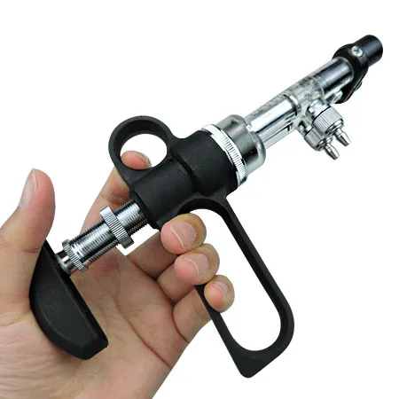 1ml Adjustable Double Barrel Continuous Syringe Gun for Veterinary Use ...
