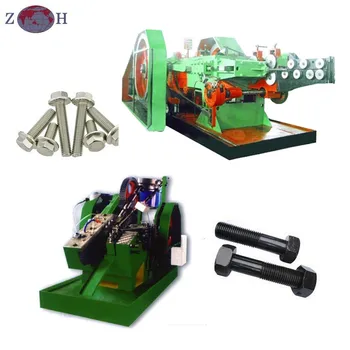 Nut Bolt Making Machine With Cold Heading Machine And Tapping Machine ...
