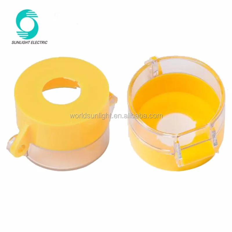 55*37mm 22mm Emergency Stop Push Button Protection Cover Padlock ...