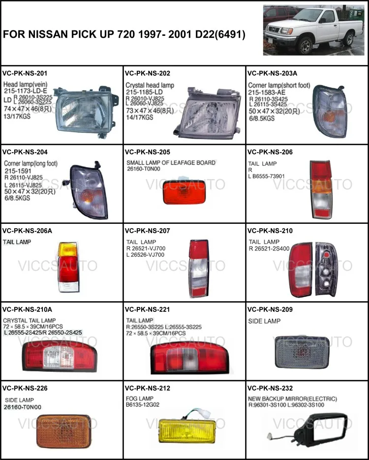 Oem 21710-2s600 Para Nissan Recoger 720 1997- 2001 D22(6491) Auto ...