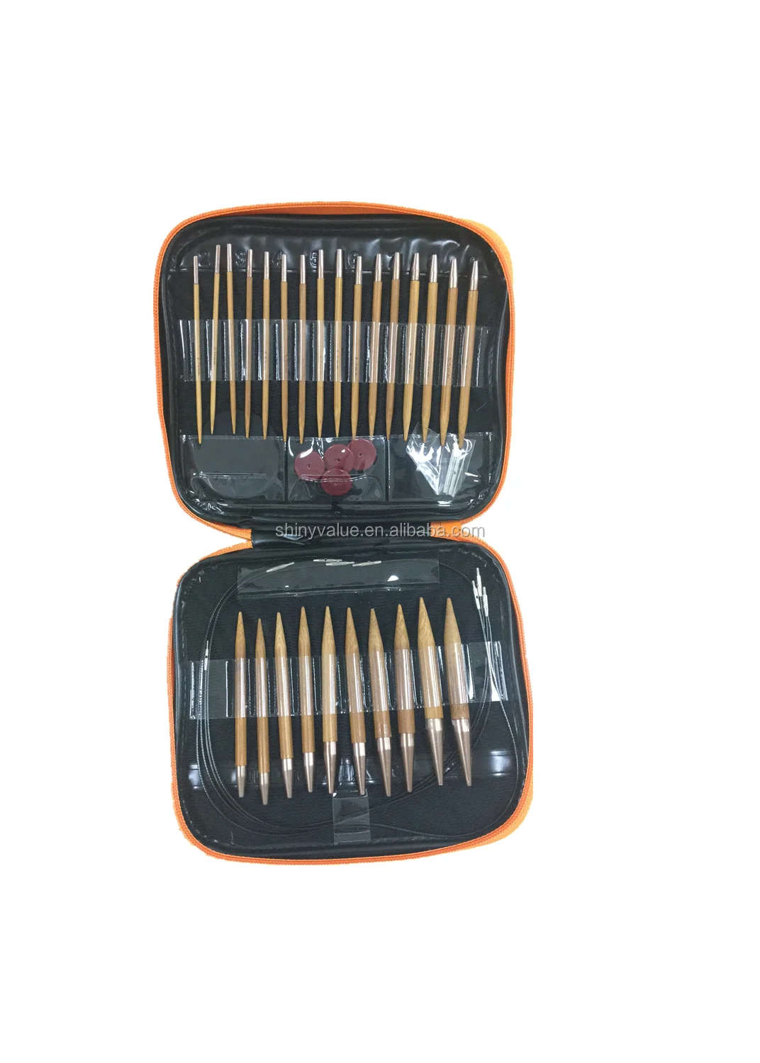 Interchangeable Wooden Knitting Needle Flexible Premium Knitting Set ...
