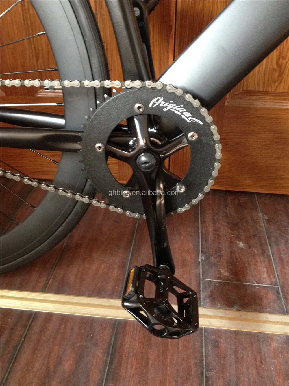 700c Black Aluminum 6061 Alloy Frame Fixie Bike Bike Fixed Gear Man ...