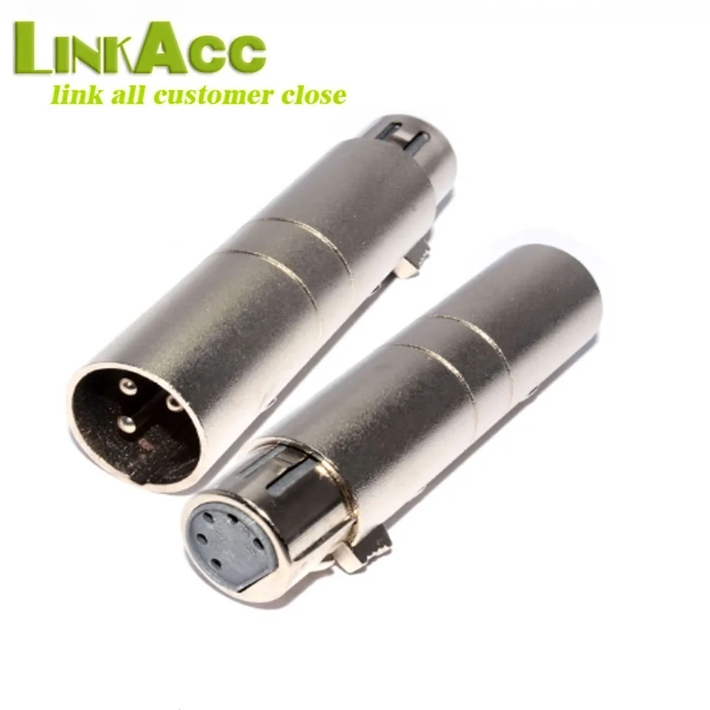 Lkcl778 3 Pin Male Xlr Socket To 5 Pin Female Dmx Plug Adapter - Buy 3 ...