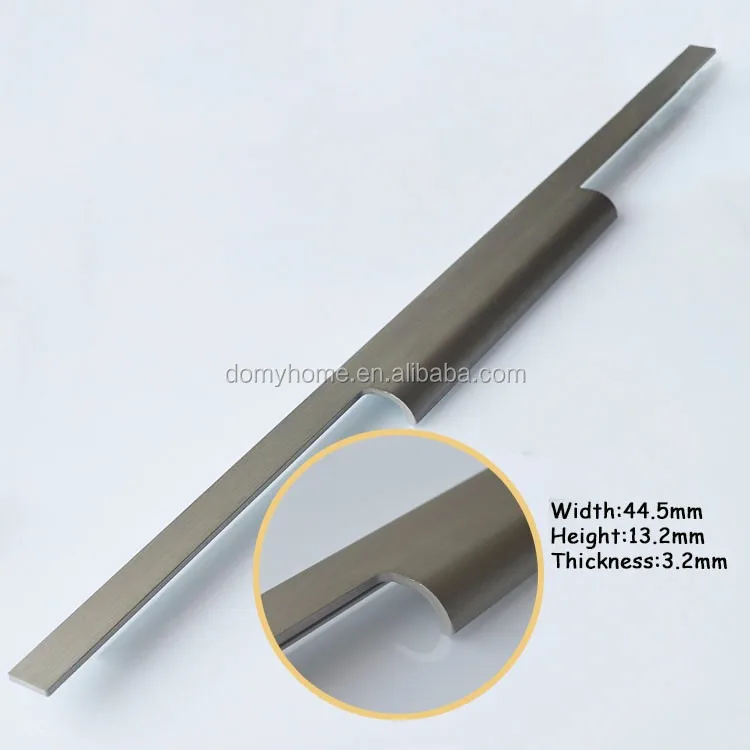 Kitchen Cabinet Aluminum Long Handle Profies Furniture Hardware For ...