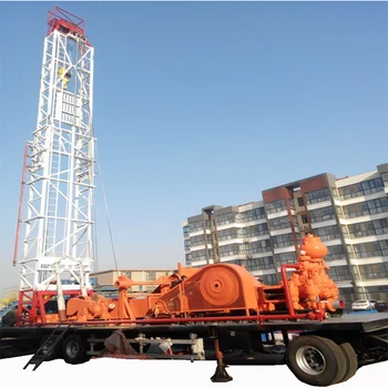 Trailer Mounted Water Well Drilling Rig Mobile Drilling Machine Spt ...