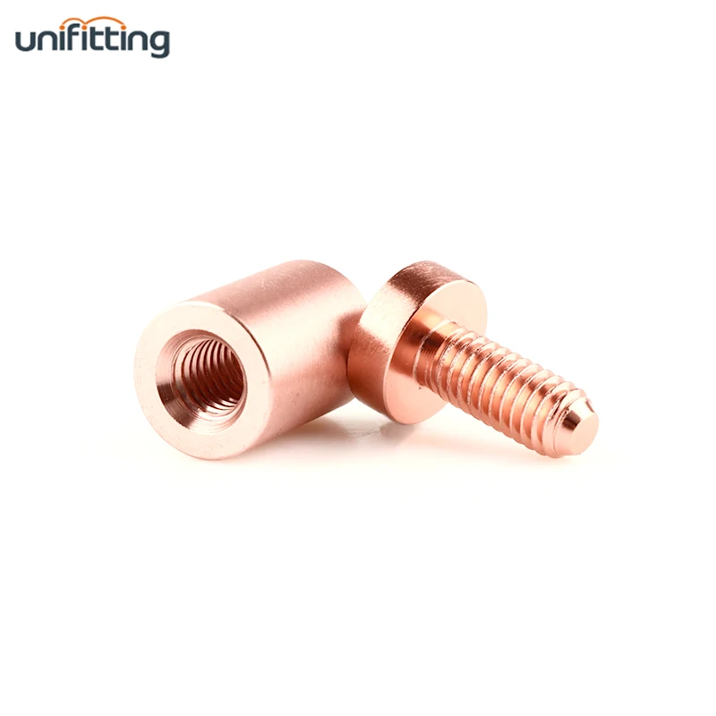 Gold Standoffs - Elegant 19mm X 25mm Mirror Glass Screws