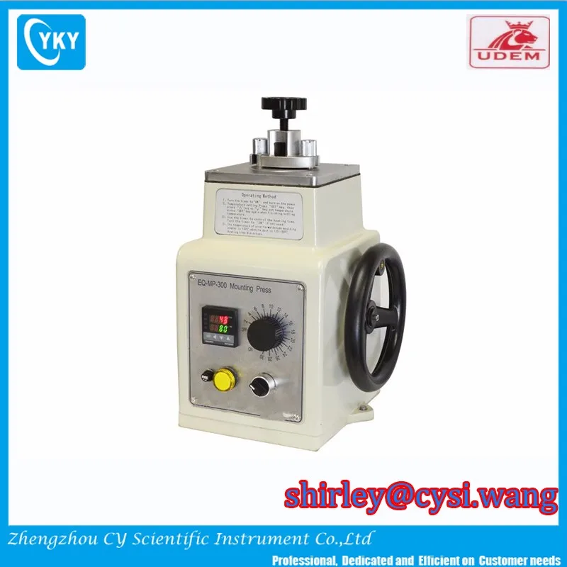 Manual Metallographic Specimen Lab Mounting Press Hot Mounting Press ...