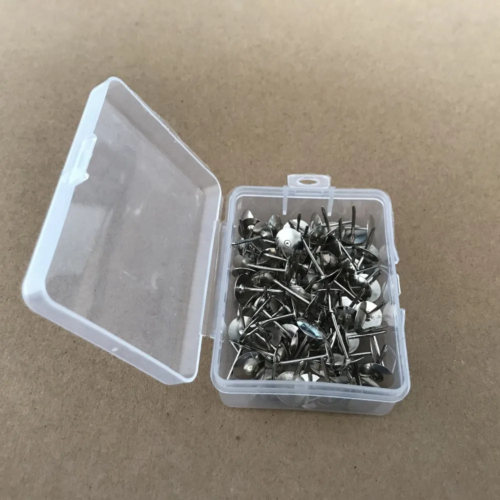 Sliver Thumb Tack Flat Head Push Pin for Cork Board - DDI