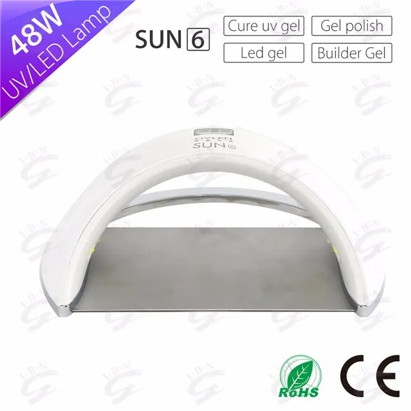 48 W Sunone Uv Conduziu A Lâmpada Do Prego,Versão Melhorada Do Sol 6 Uv Lâmpadas Led Prego,Prego ...