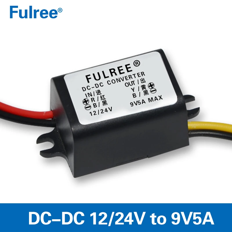 Fulree 12v 24v To 3.3v 3.7v 4.2v 5v 6v 7.5v 9v 5a Dc Dc Buck Step Down ...