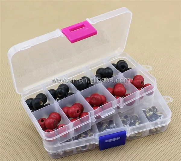 10 Grids Plastic Plectrum Case Storage Box Adjustable Grid Size Keep ...
