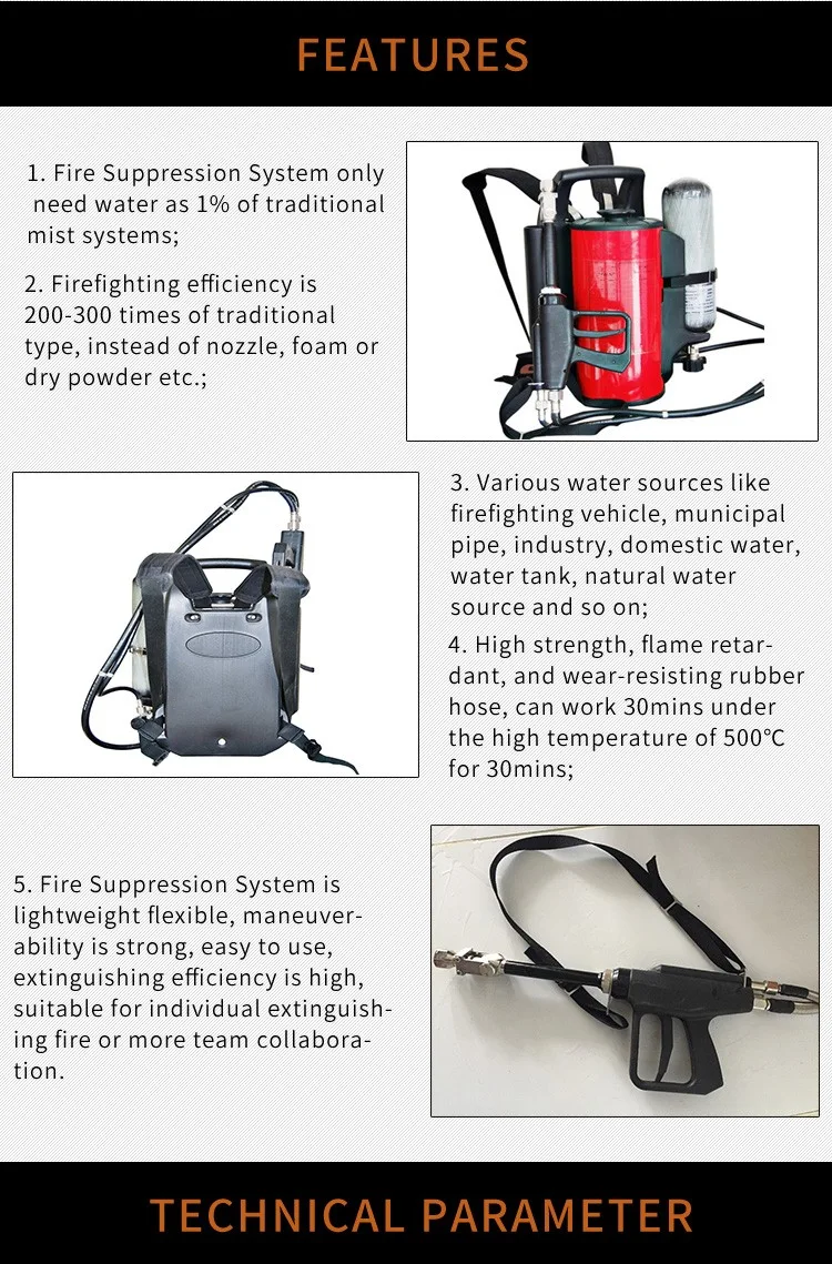 Fire Fighting Water Mist Fire Suppression System - Buy Water Mist ...