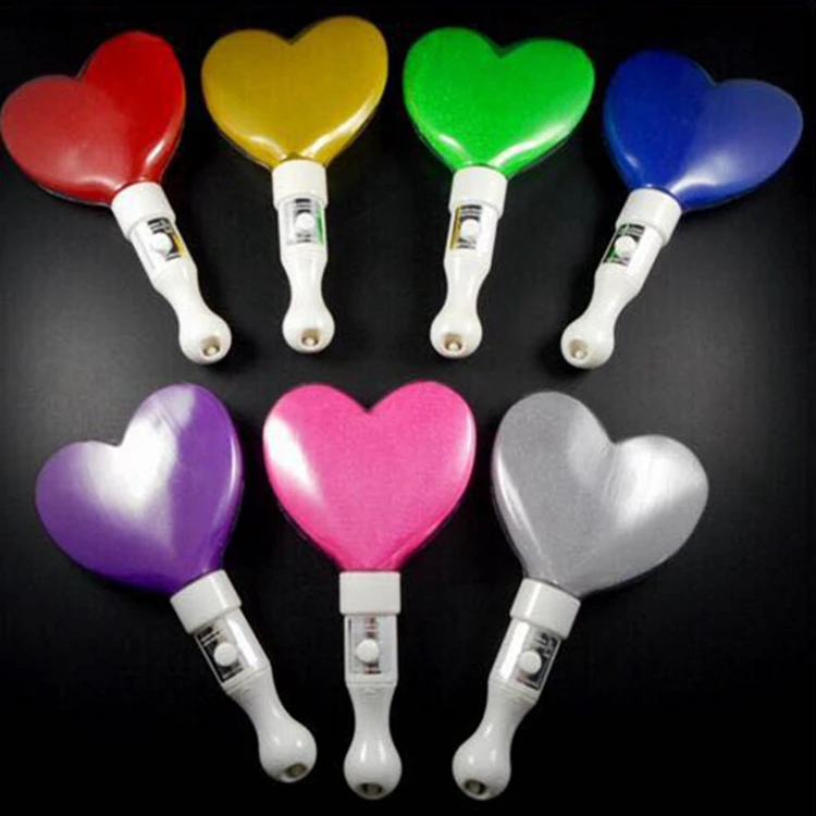 Battery Operated LED Glow Stick Heart Shape - Perfect for Parties