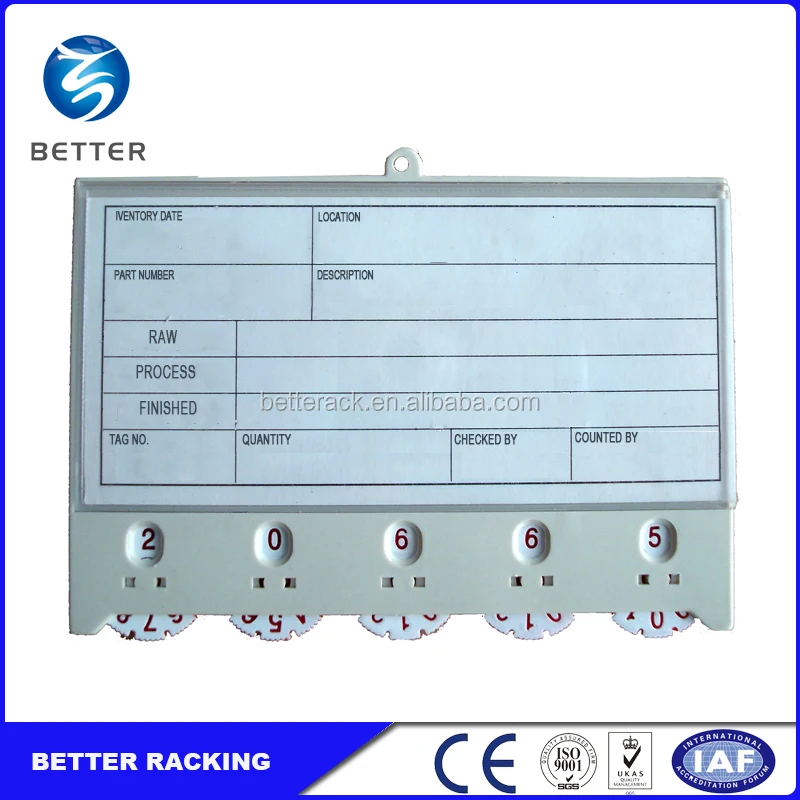 Movable Warehouse Storage Magnetic Inventory Label With Counter - Buy ...