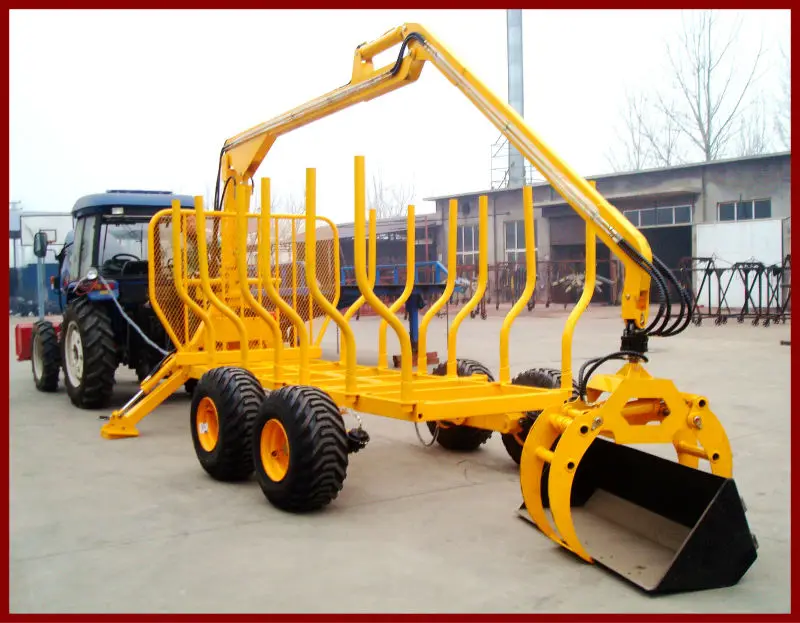 Hot Sales For Lumber Grapple Trailer Machine For Forest With Max ...