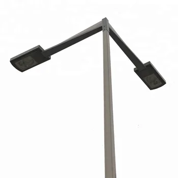 12m Height Street Light Pole With Double Arms And Base - Buy Height ...