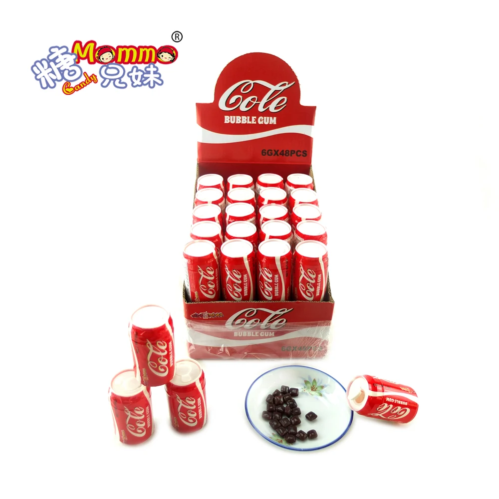 Plastic White Mini Coke Can Cola Flavor Bubble Gum - Buy Cola Flavor ...