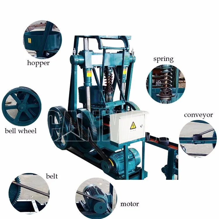 Automatic Charcoal Briquette Making Machine/manual Briquette Making ...