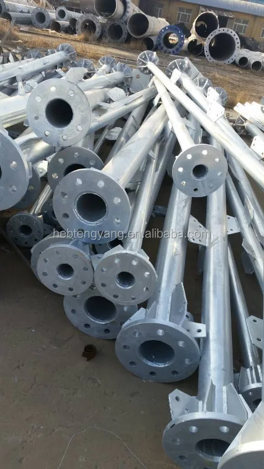 Galvanized Antenna Bracket 3 Legged Tubular Steel Lattice Radio Tower ...