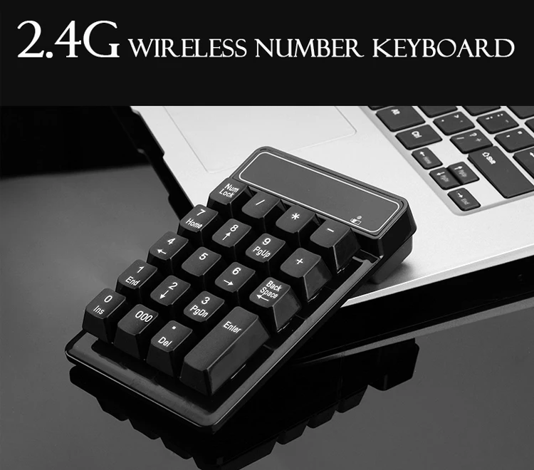 Wireless Numeric Keypad 2.4ghz Number Wireless Keyboard With Waterproof ...