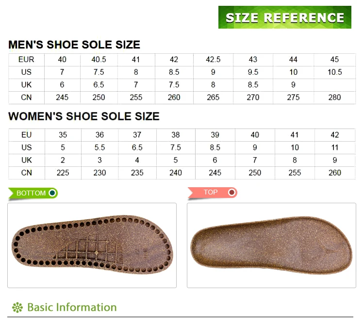 Best Pricing Frauen Dame Männer TPR Cork Sohlen für Sandalen machen ...
