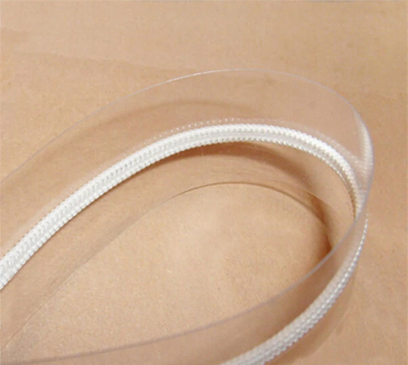 3# And 5# Pvc Transparent Long Chain Zipper In Bobbin Garment ...